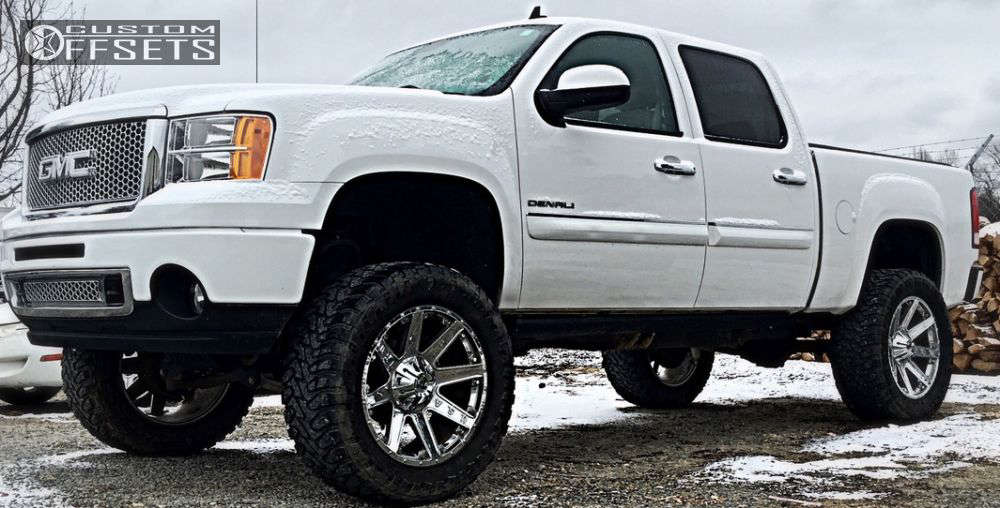 2013 GMC Sierra 1500 with 22x10 -12 Red Dirt Road RD04 and 37/13.5R22 ...