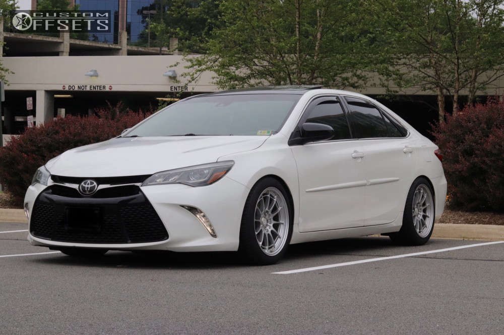 2015 Toyota Camry with 18x9.5 40 Enkei NT03M and 255/40R18 Continental ...