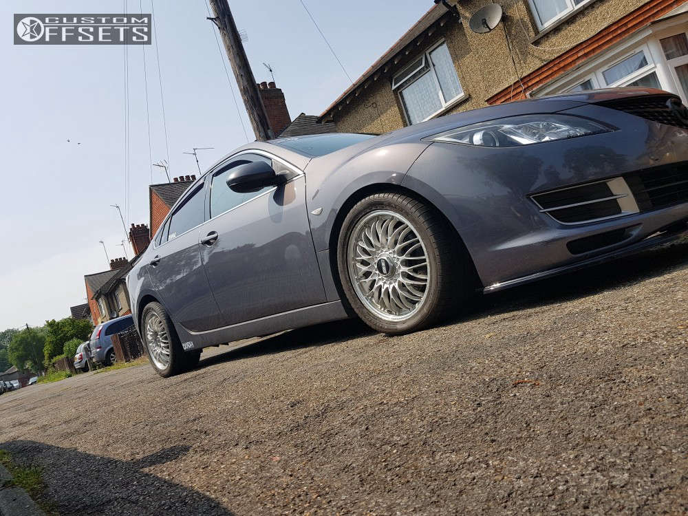 2009 Mazda 6 with 17x8.5 46 BBS Rs and 245/40R17 Bridgestone Potenza ...