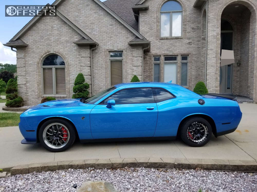 2015 Dodge Challenger with 20x7 5 Weld Racing and 245/45R20 Pirelli P ...