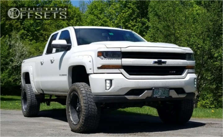 2017 Chevrolet Silverado 1500 with 20x10 0 Grid Gd02 and 35/12.5R20 ...