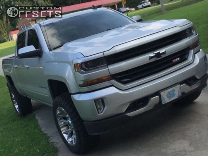 2018 Chevrolet Silverado 1500 with 20x10 -25 Dropstars 654v and 305 ...