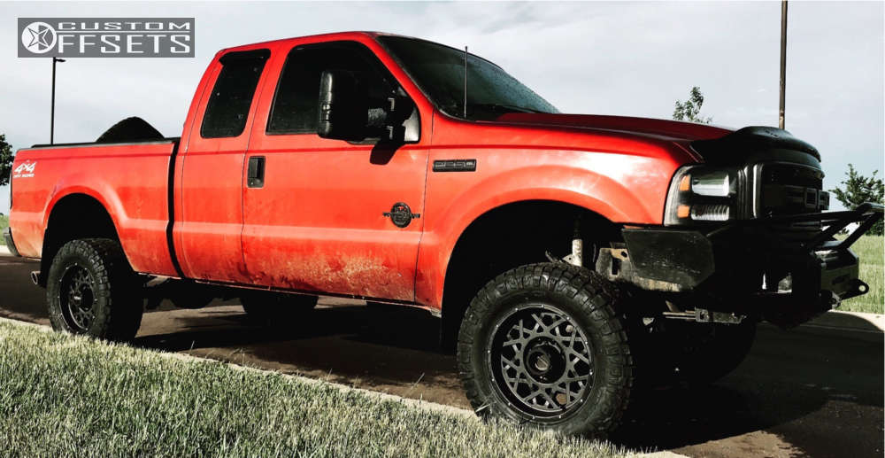 2002 Ford F-250 Super Duty with 18x9 -12 Vision Rocker and 305/65R18 ...