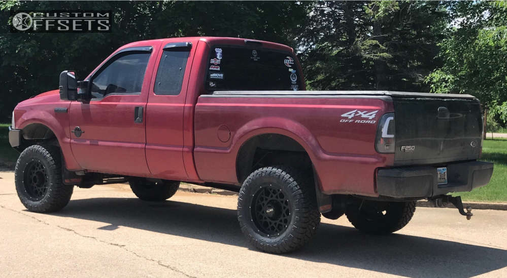 2002 Ford F-250 Super Duty with 18x9 -12 Vision Rocker and 305/65R18 ...