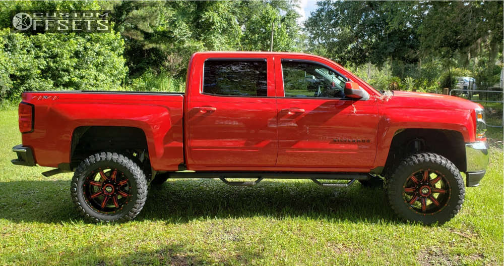 2018 Chevrolet Silverado 1500 with 20x10 -24 XF Offroad Xf-215 and 35/ ...