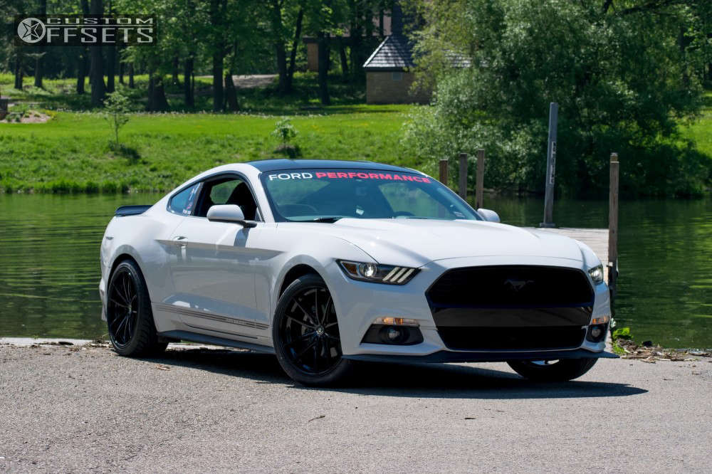 2016 Ford Mustang with 20x9.5 25 Konig Oversteer and 255/35R20 Federal ...