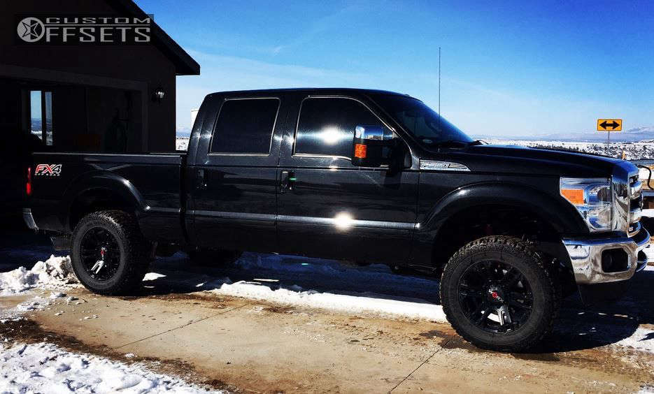2013 Ford F-350 Super Duty with 20x9 -12 Work Beast 803 and 35/12.5R20 ...