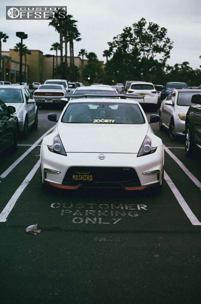 2016 Nissan 370Z with 19x9.5 22 Volk Te37 and 265/35R19 Michelin Pilot ...