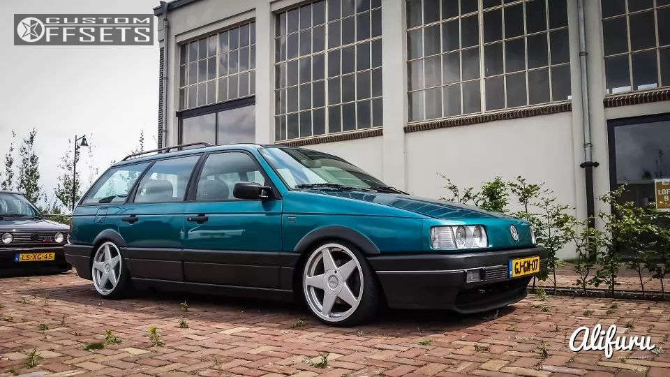 1993 Volkswagen Passat with 17x8 38 Azev A and 185/35R17 Nankang NS-20 ...