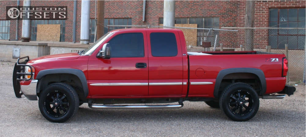 2002 GMC Sierra 1500 with 20x10 -19 Ballistic Morax and 275/55R20 ...