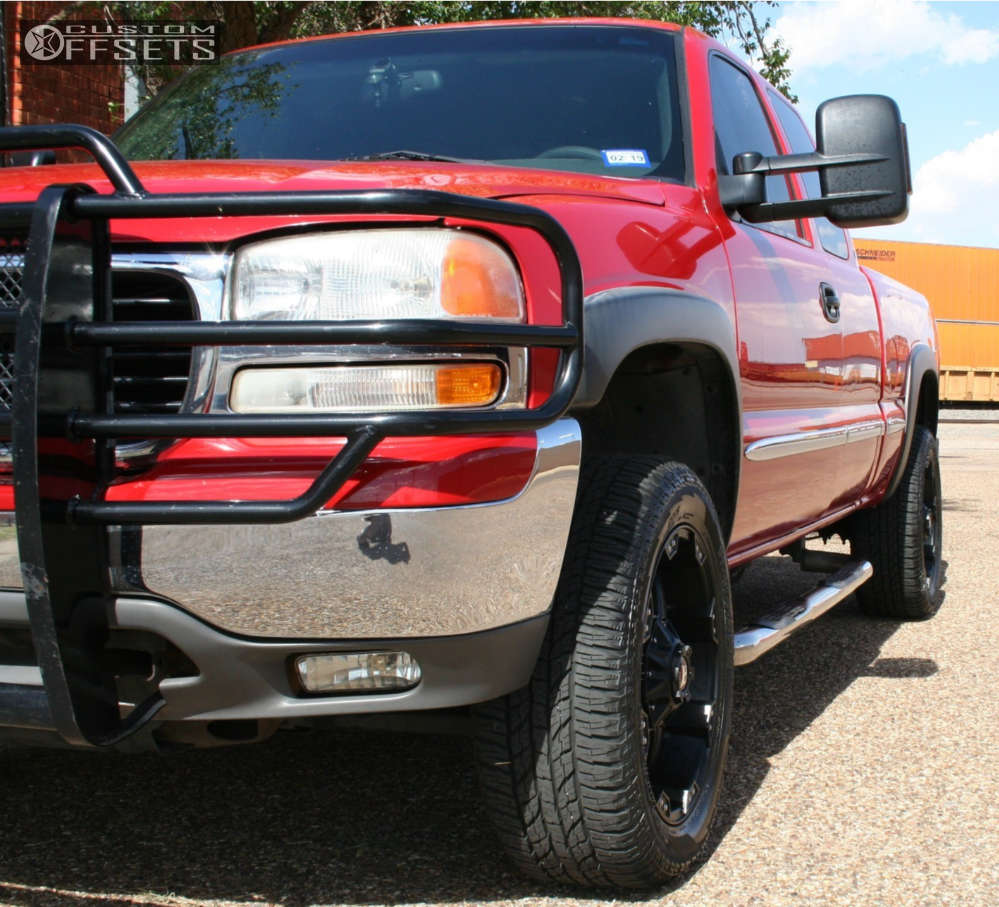 2002 GMC Sierra 1500 with 20x10 -19 Ballistic Morax and 275/55R20 ...