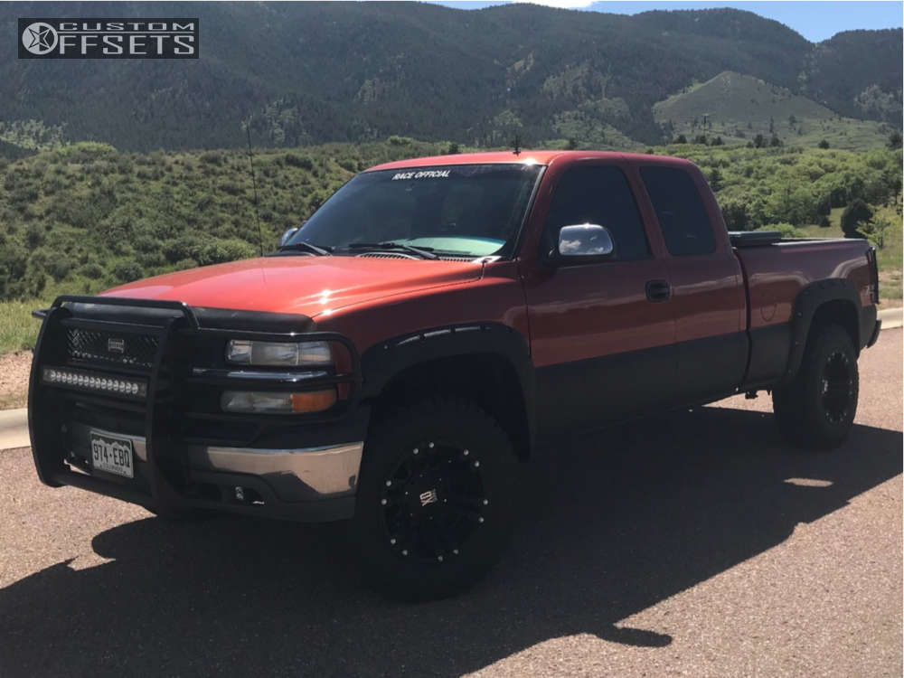2001 Chevrolet Silverado 1500 with 18x10 -24 XD Monster Ii and 285 ...