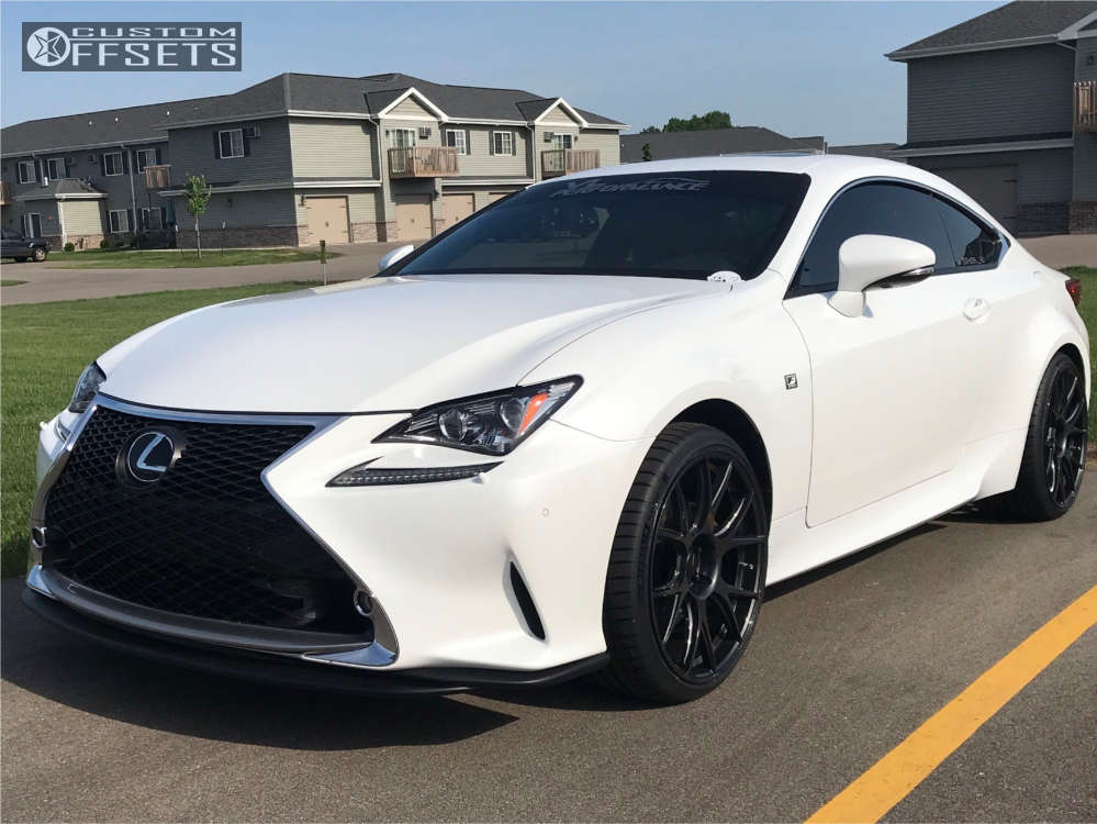 2015 Lexus RC350 with 20x9.5 35 Konig Ampliform and 255/30R20 Michelin ...