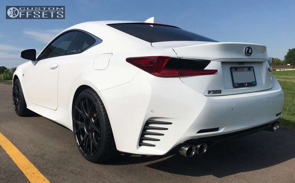 2015 Lexus RC350 with 20x9.5 35 Konig Ampliform and 255/30R20 Michelin ...