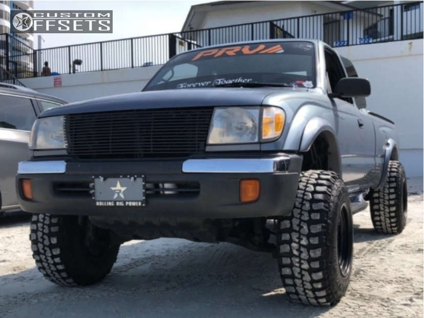 1998 Toyota Tacoma with 15x12 -51 Bart Wheels Super Trucker and 31/10 ...