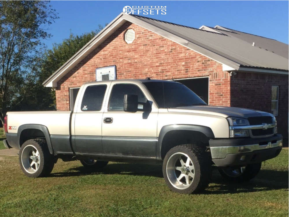 2004 Chevrolet Silverado 1500 with 22x12 -44 Xtreme Force Xf4 and 33/12 ...