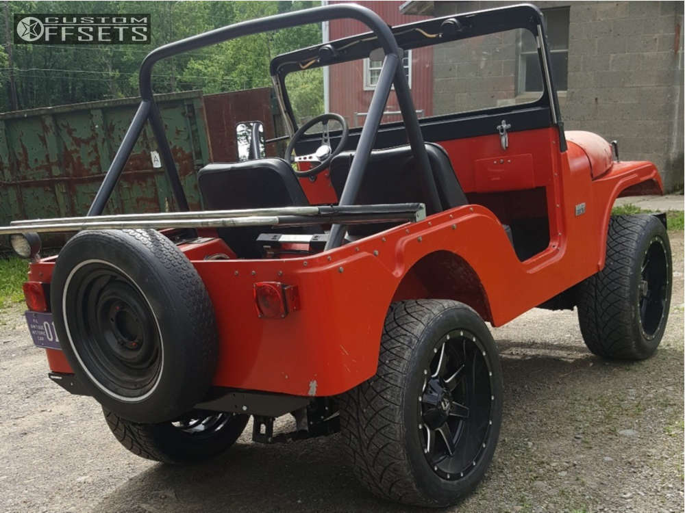 1962 Jeep CJ5 with 20x10 -24 Fuel Maverick D610 and 285/50R20 Nitto ...