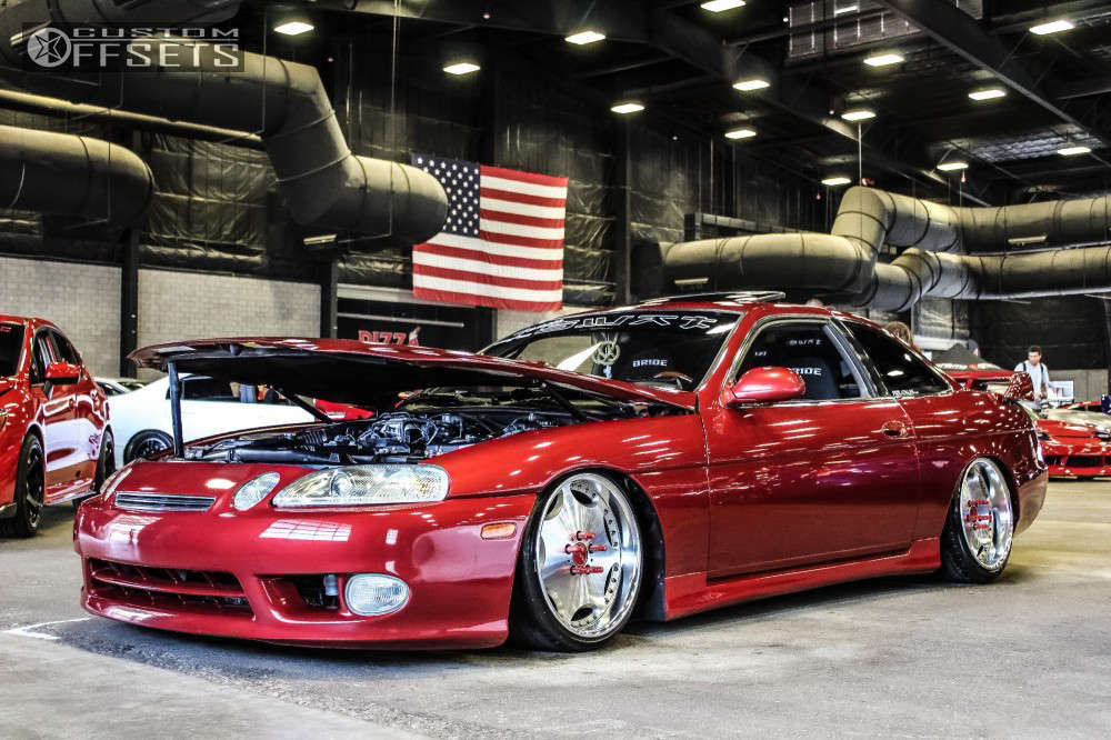 1993 Lexus SC400 with 18x9.5 35 AME Shallen AX and 225/40R18 ...