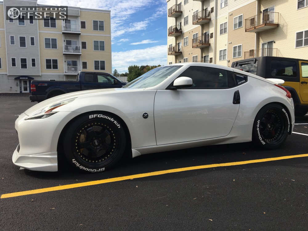 2010 Nissan 370Z with 19x9.5 22 ESR Sr06 and 245/40R19 BFGoodrich Comp ...