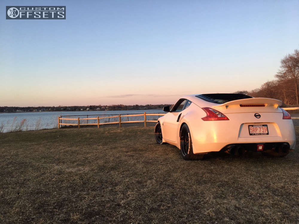 2010 Nissan 370Z with 19x9.5 22 ESR Sr06 and 245/40R19 BFGoodrich Comp ...