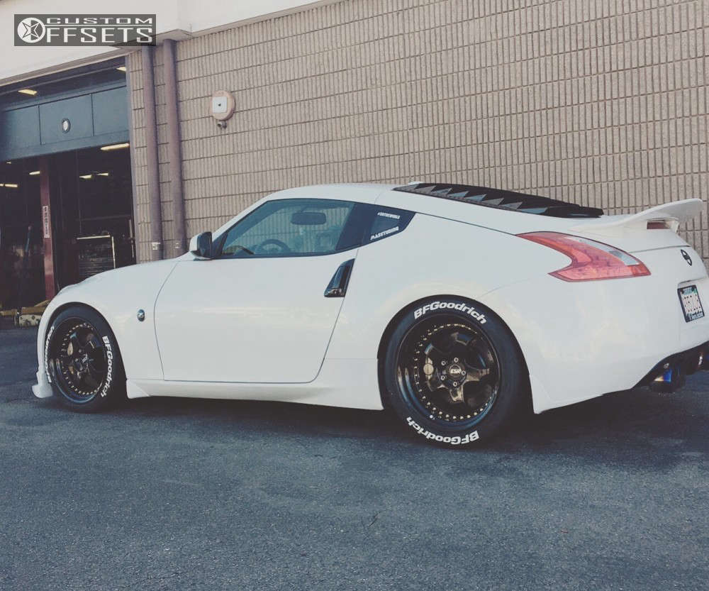 2010 Nissan 370Z with 19x9.5 22 ESR Sr06 and 245/40R19 BFGoodrich Comp ...