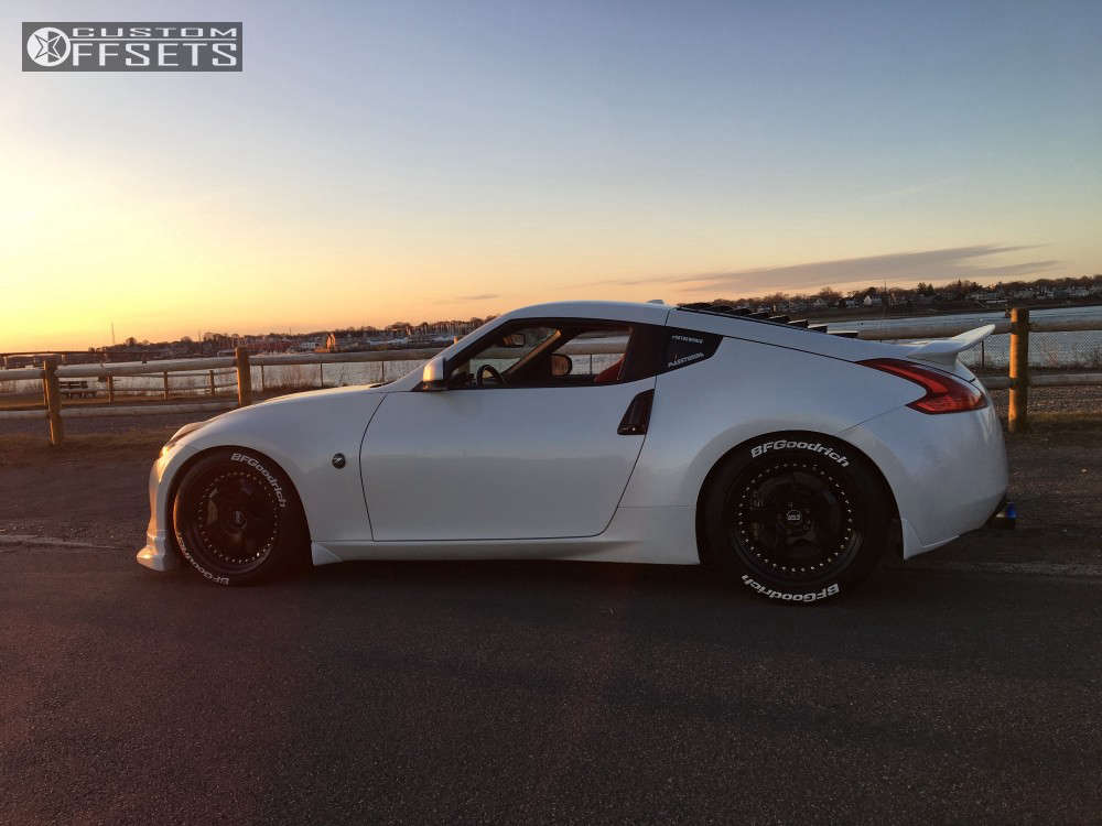 2010 Nissan 370Z with 19x9.5 22 ESR Sr06 and 245/40R19 BFGoodrich Comp ...