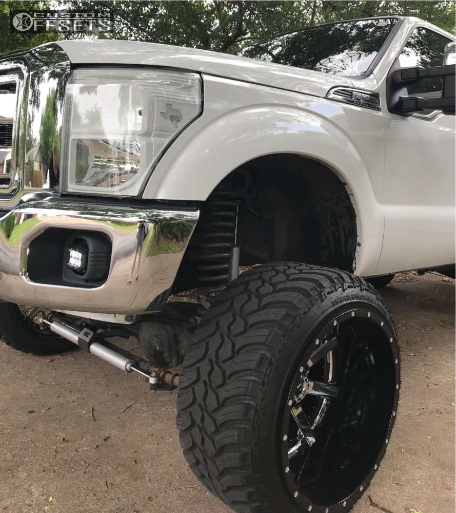 2011 Ford F-250 Super Duty with 24x16 -101 Fuel Maverick D260 and 35/13 ...
