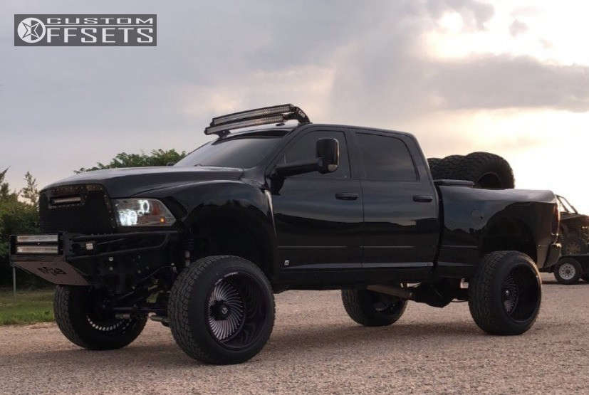2013 Ram 2500 with 24x16 -101 Fuel Forged Ff01 and 37/13.5R24 Falken ...
