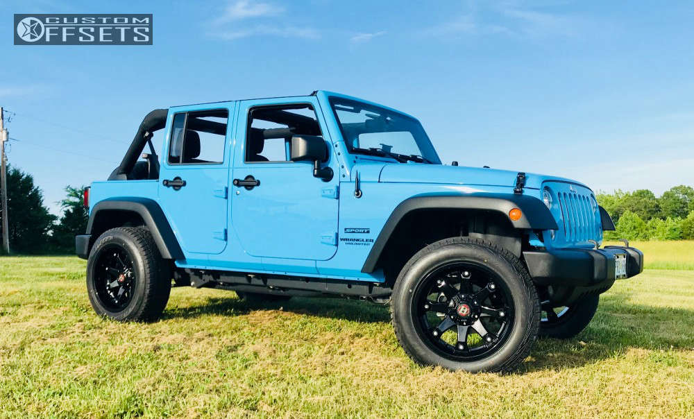 2017 Jeep Wrangler with 20x10 -24 Ballistic Beast and 275/60R20 Atturo ...