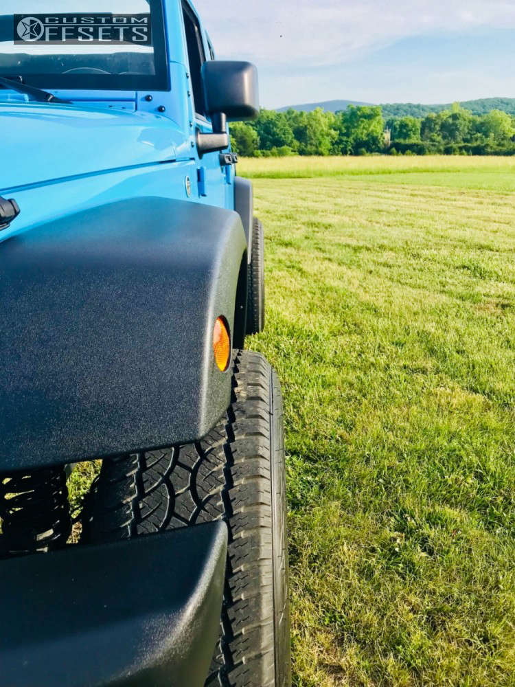 2017 Jeep Wrangler with 20x10 -24 Ballistic Beast and 275/60R20 Atturo Trail Blade At and ...