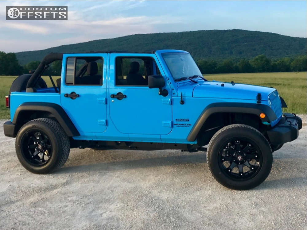 2017 Jeep Wrangler with 20x10 -24 Ballistic Beast and 275/60R20 Atturo Trail Blade At and ...