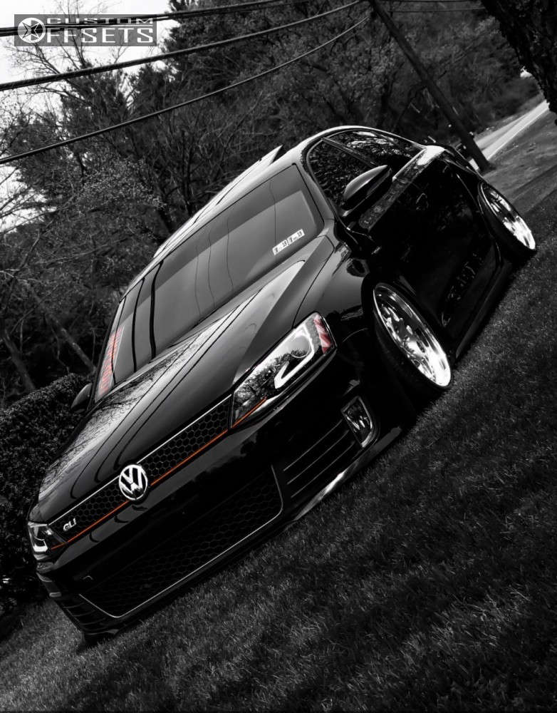 2014 Volkswagen Jetta with 18x9.5 35 Nine1forged Fc8v2 and 215/40R18 ...