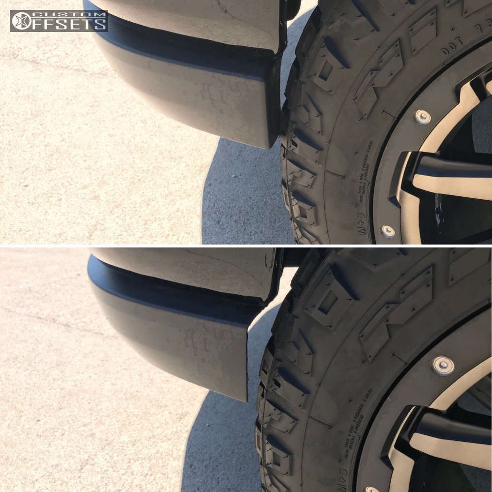 2017 Chevrolet Silverado 1500 with 20x10 -25 Grid Gd05 and 295/55R20 ...