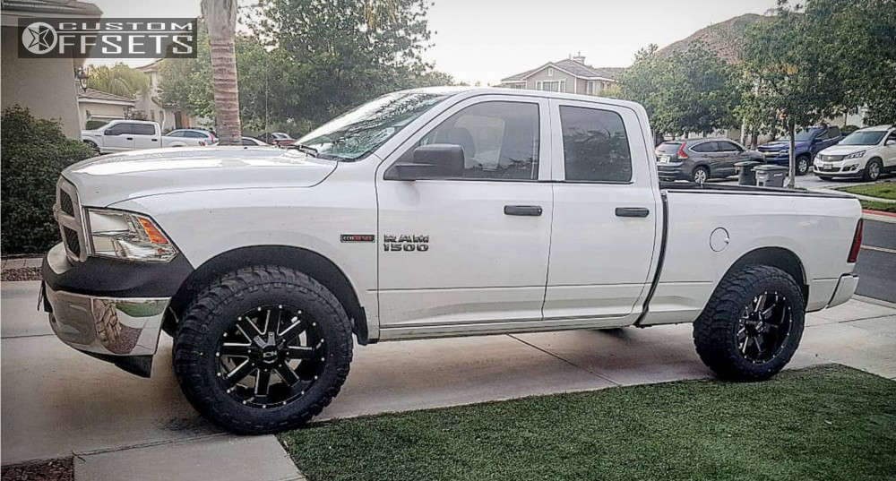 2016 Ram 1500 with 20x10 -19 Alloy Ion Style 141 and 35/12.5R20 Patriot ...