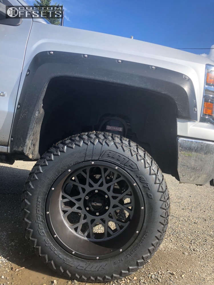 2014 Chevrolet Silverado 1500 with 20x12 -51 Vision Rocker and 35/12 ...