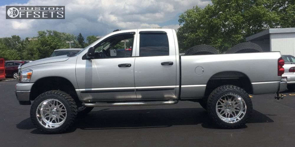 2007 Dodge Ram 2500 with 22x14 -73 American Force EVO SS and 325/50R22 ...