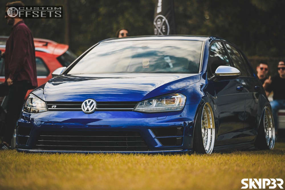 2016 Volkswagen Golf R with 18x10 28 WatercooledIND CR1 and 225/35R18 ...