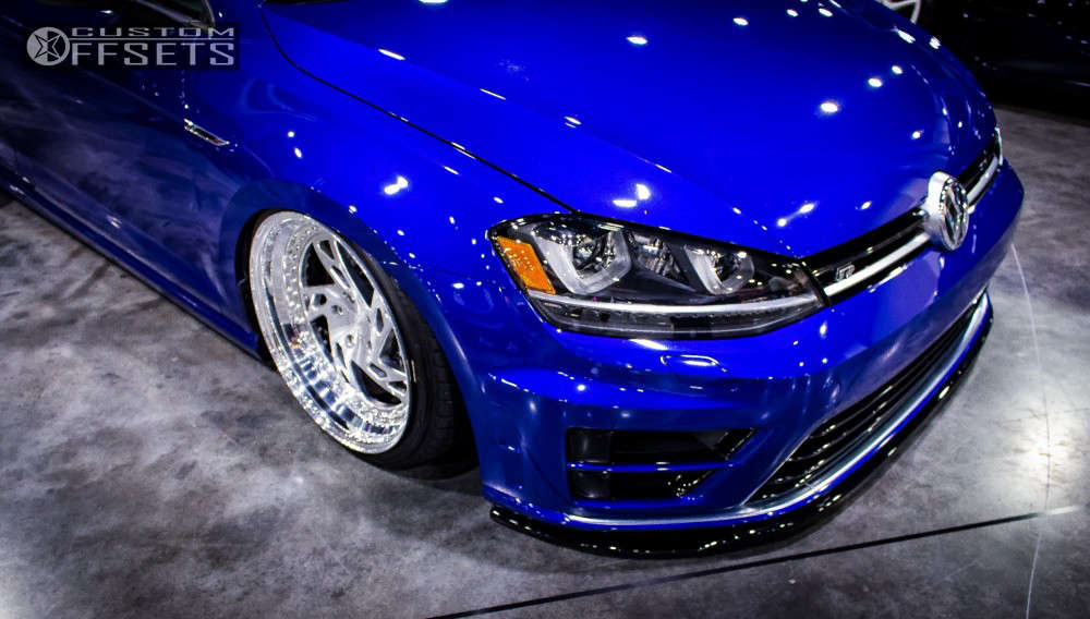 2016 Volkswagen Golf R with 18x10 28 WatercooledIND CR1 and 225/35R18 ...