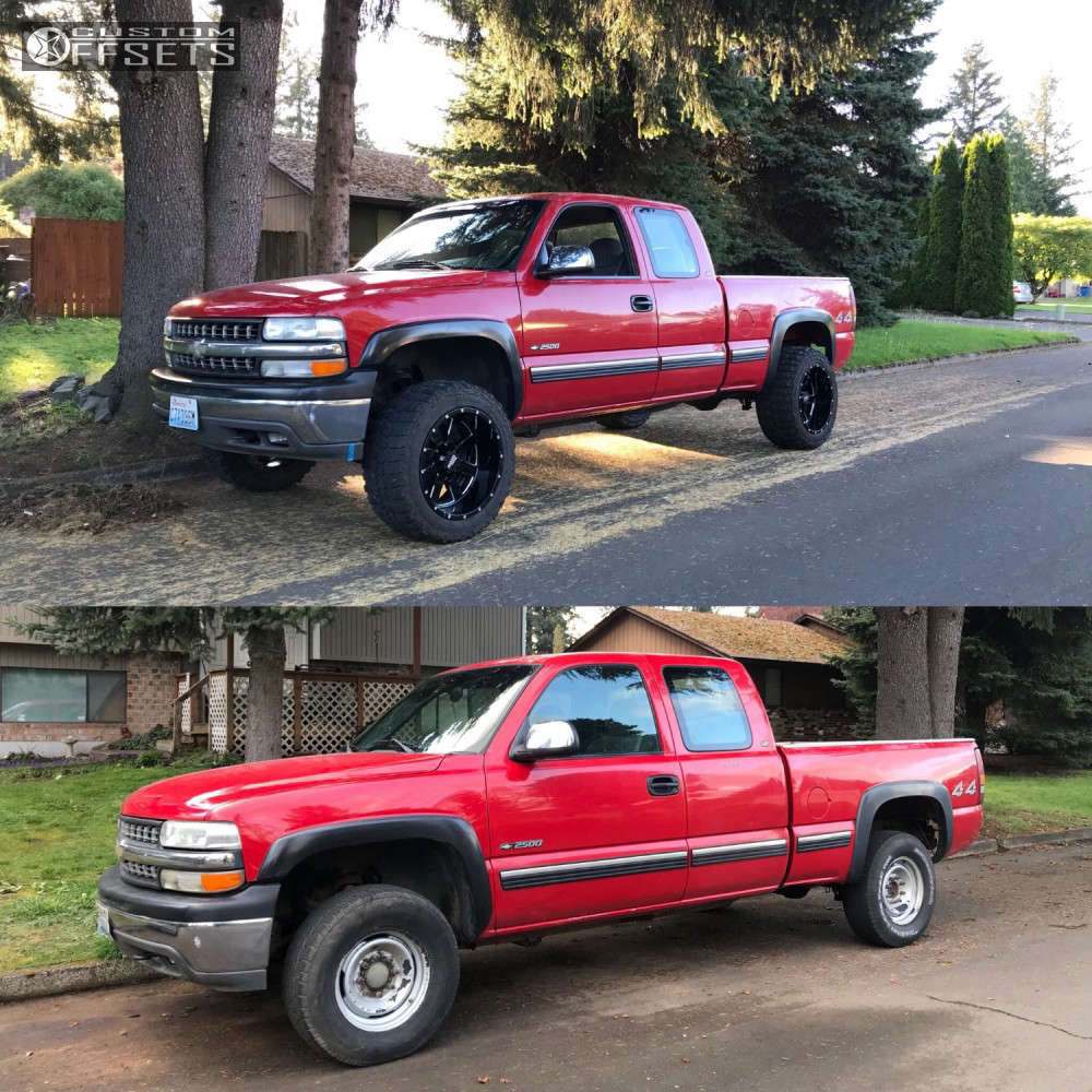 2000 Chevrolet Silverado 2500 with 20x12 -44 Moto Metal 962 and 33/12 ...