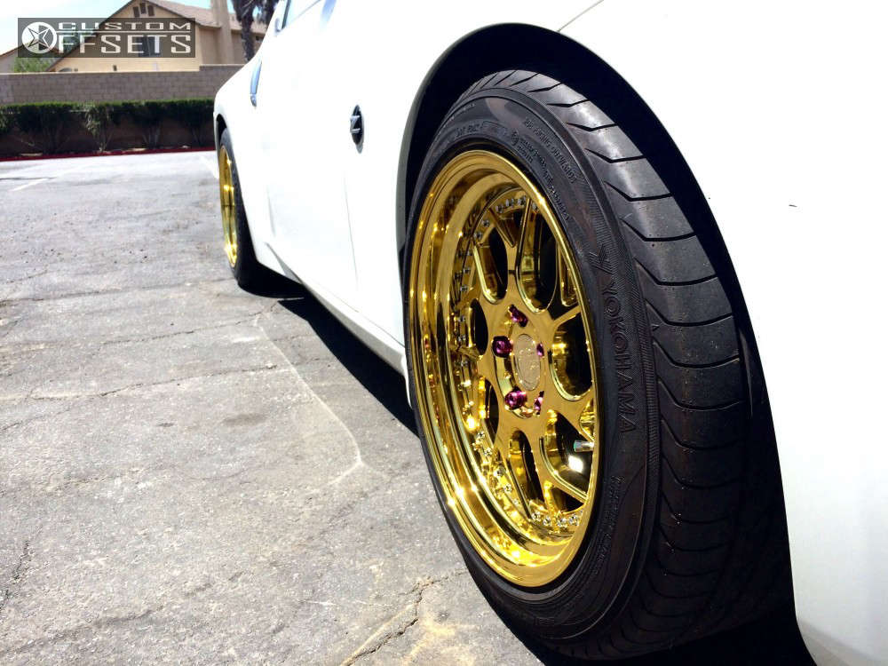 2017 Nissan 370Z with 18x9.5 15 Aodhan Ds01 and 245/45R18 Yokohama ...