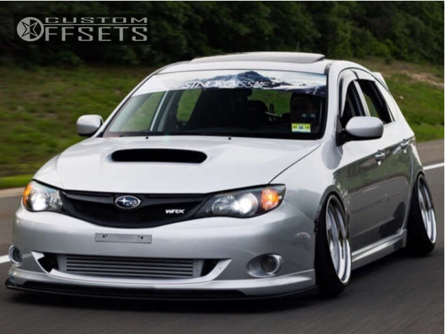 2009 Subaru WRX with 18x10.5 0 Yoshihara Design Champion and 215/40R18 ...