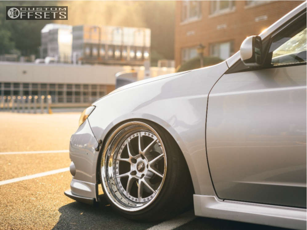 2009 Subaru WRX with 18x10.5 0 Yoshihara Design Champion and 215/40R18 ...