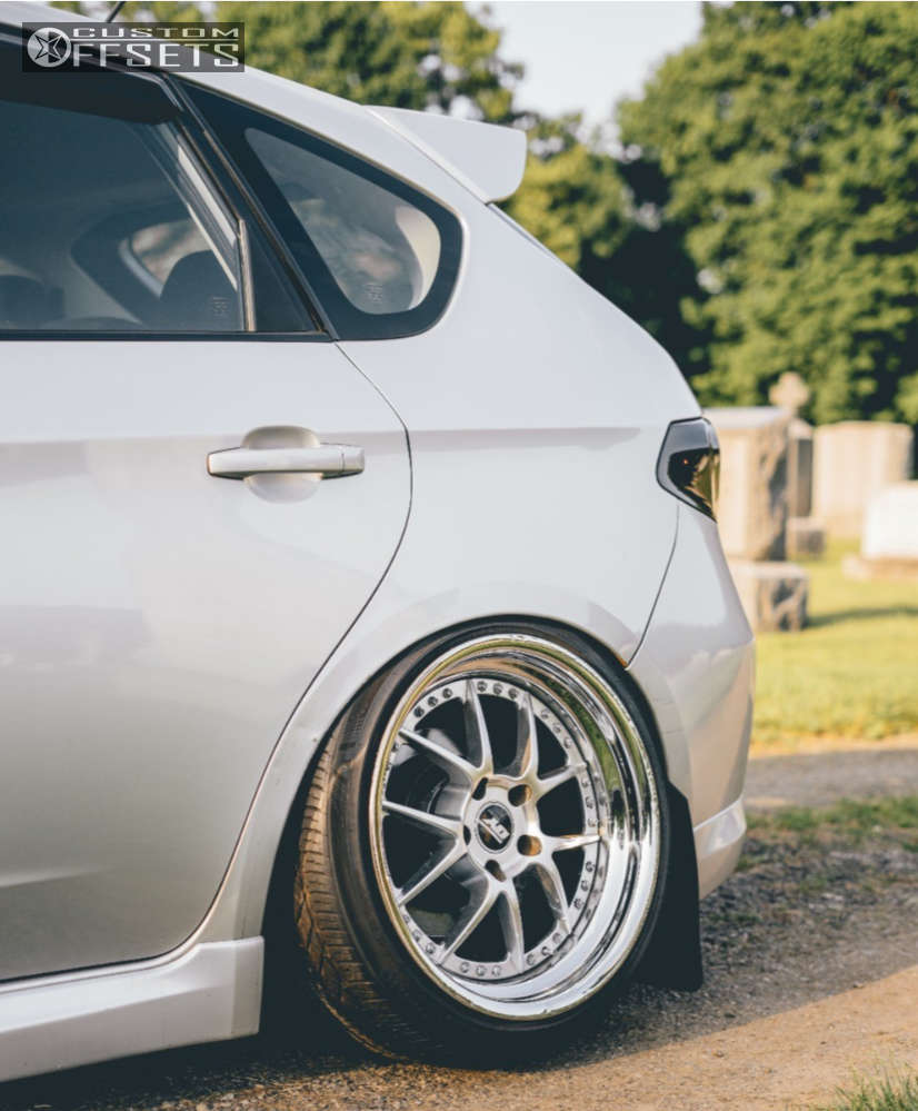 2009 Subaru WRX with 18x10.5 0 Yoshihara Design Champion and 215/40R18 ...