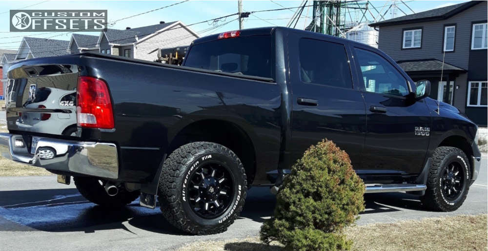 2016 Ram 1500 with 18x9 18 Mayhem Combat and 285/60R18 BFGoodrich All ...
