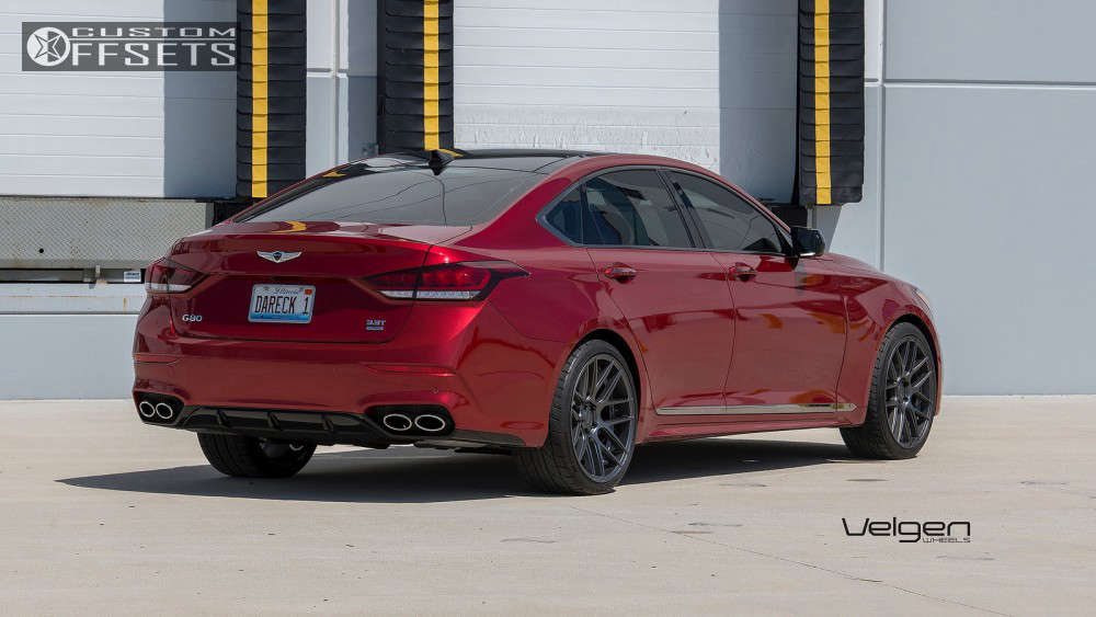 2018 Hyundai Genesis G80 with 20x9 32 Velgen Vmb7 and 255/35R20 Nitto ...