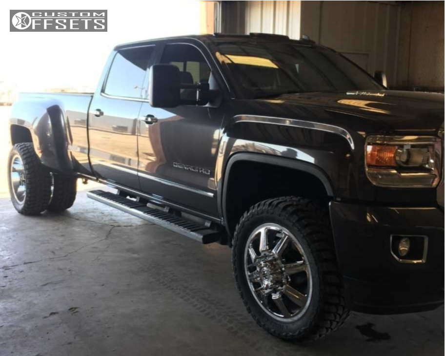 2015 GMC Sierra 3500 HD with 22x8.25 -160 Mayhem Monstir 8101 and 35/12 ...