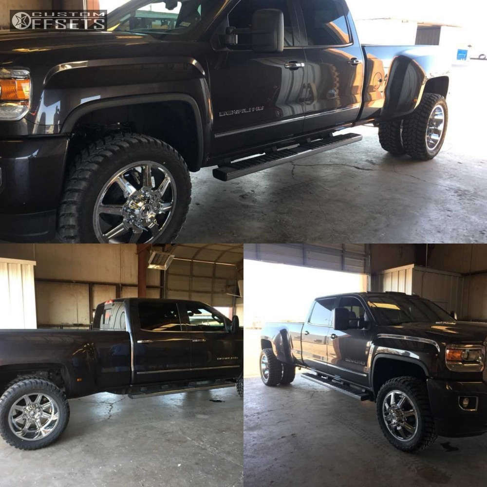 2015 GMC Sierra 3500 HD with 22x8.25 -160 Mayhem Monstir 8101 and 35/12 ...