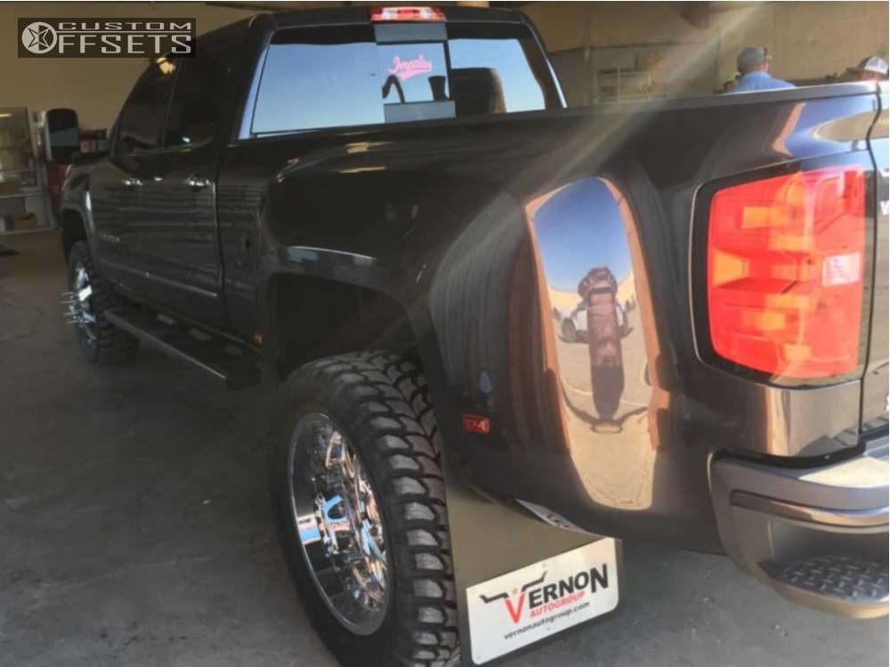 2015 GMC Sierra 3500 HD with 22x8.25 -160 Mayhem Monstir 8101 and 35/12 ...