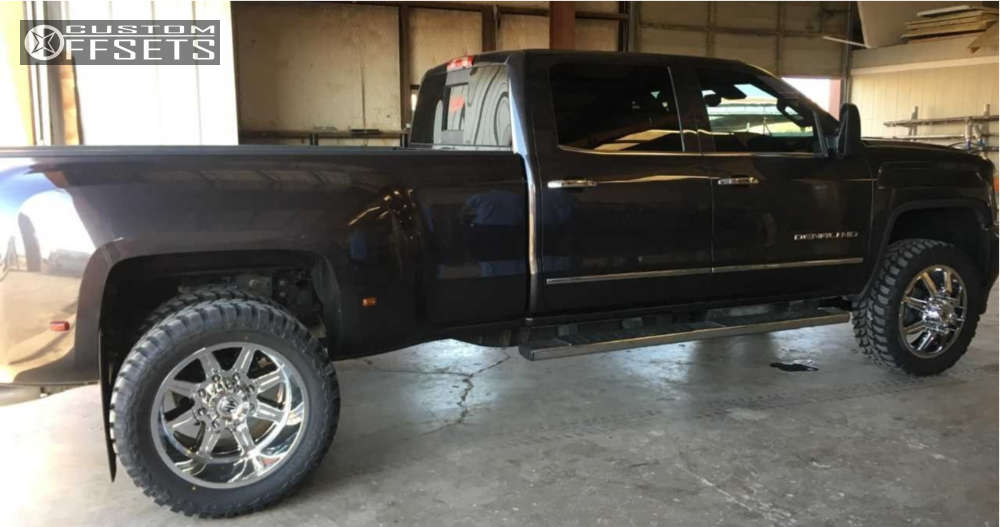 2015 GMC Sierra 3500 HD with 22x8.25 -160 Mayhem Monstir 8101 and 35/12 ...