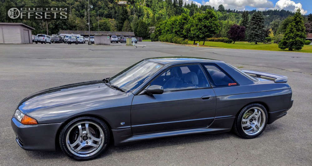 1991 Nissan Skyline R32 with 17x8 45 Advan Super Advan V.2 and 215 ...